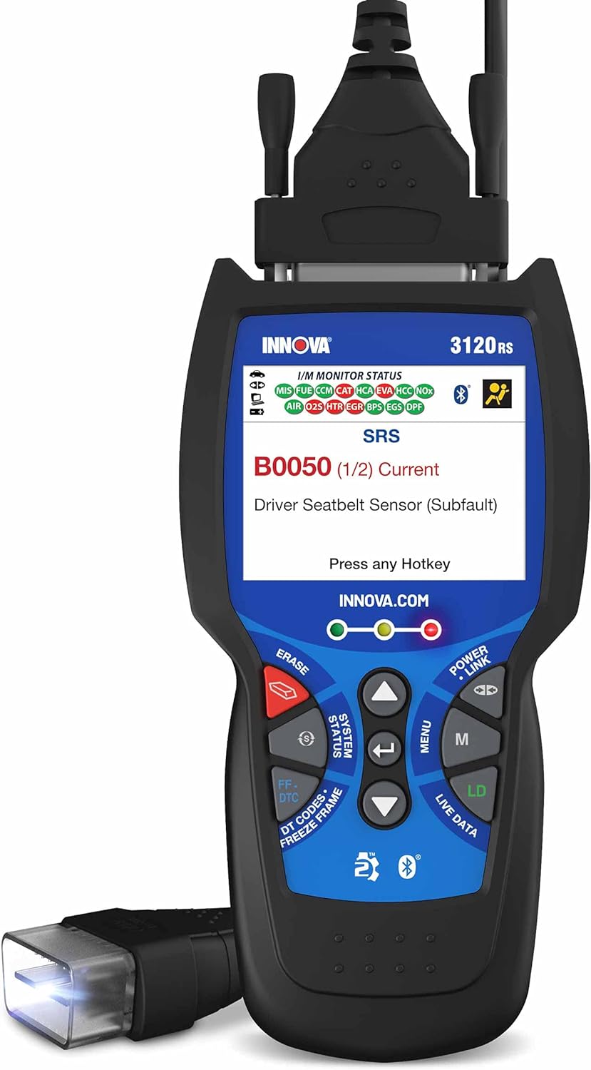 Innova 3120RS Code Scanner - Professional OBD2 Scanner - Smog Test Scan ...