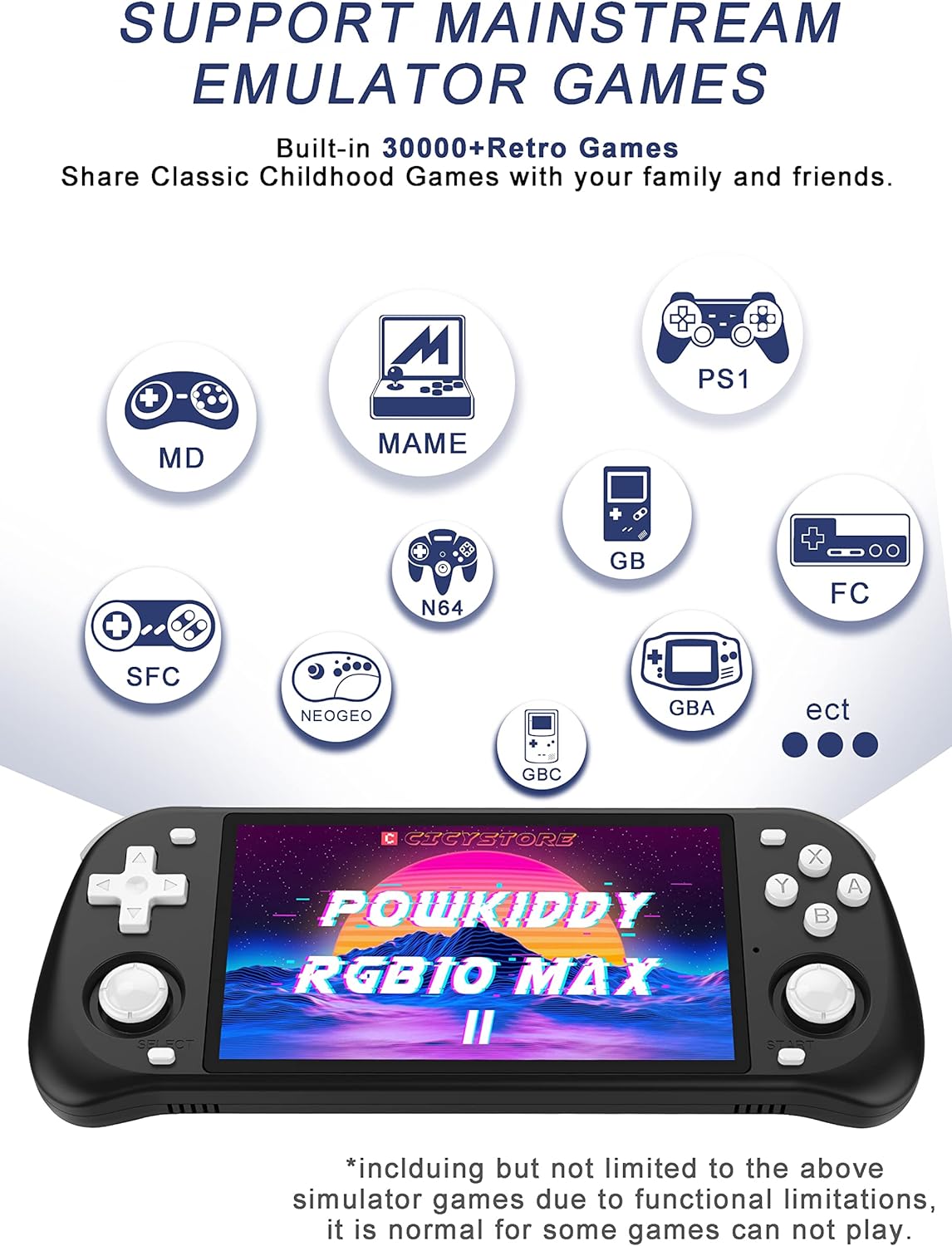 Powkiddy RGB10 MAX 2 Video Game Console, Plug & Play Video Games ...