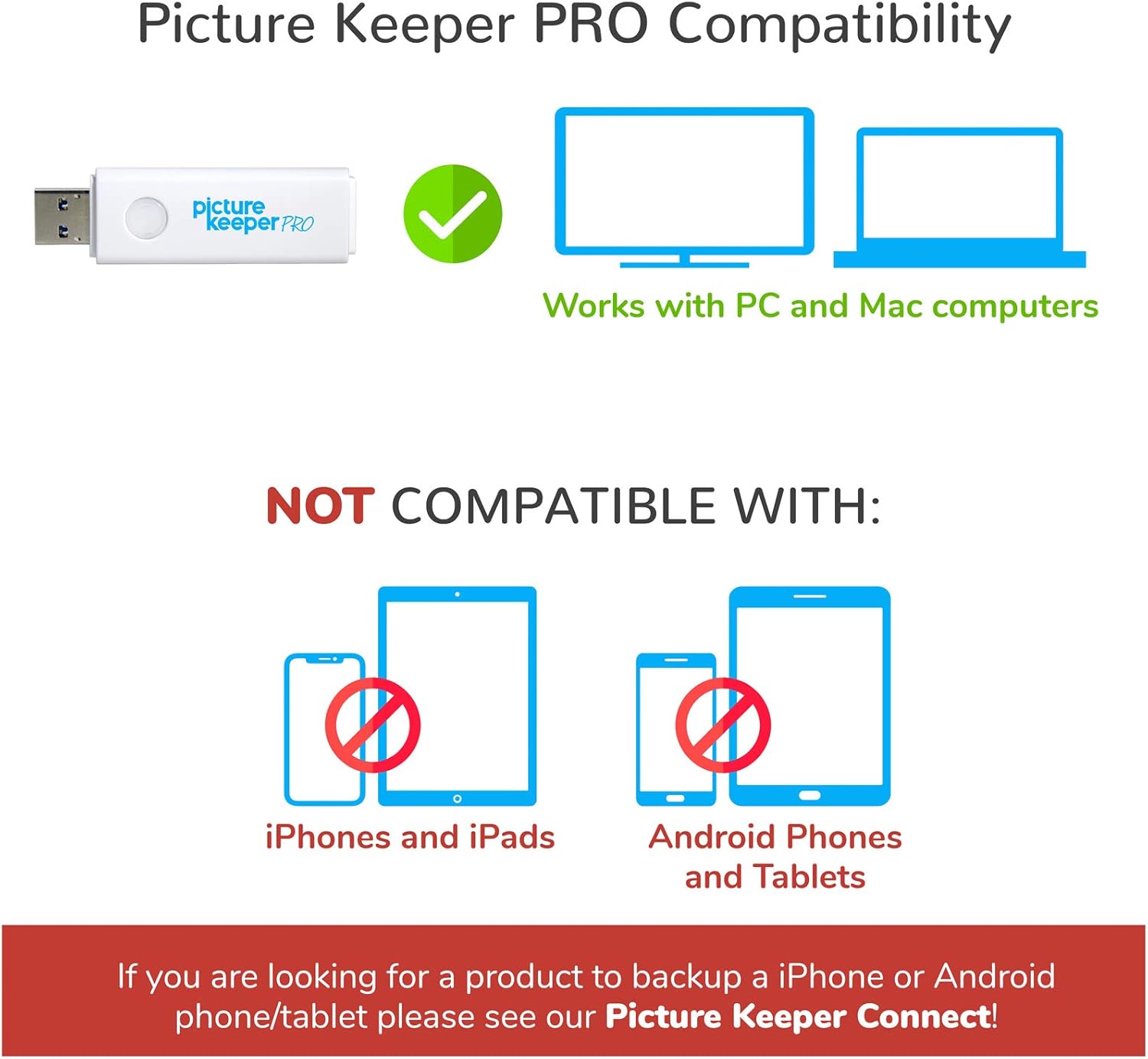 Picture Keeper PRO 32GB Smart USB Professional Storage Flash Drive for ...