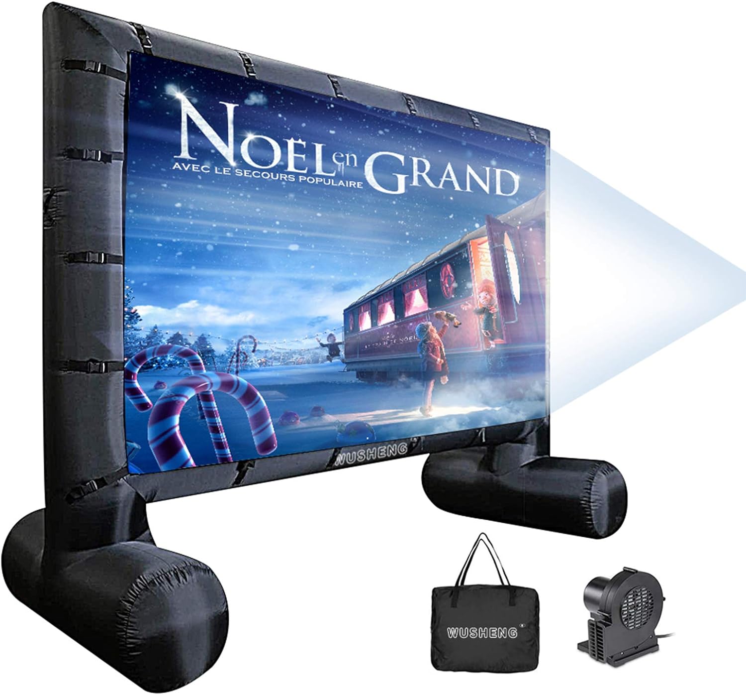 16 Feet Inflatable Outdoor and Indoor Theater Projector Screen ...