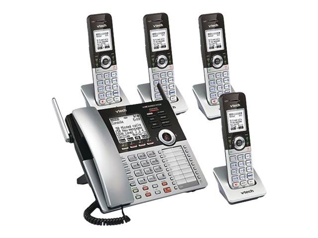 VTech Small Business System CM18445 Expandable Cordless Phone with 4 ...