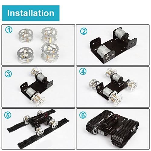 OTTFF Robot Tank Chassis Track Arduino Tank Chassis Raspberry DIY Stem ...