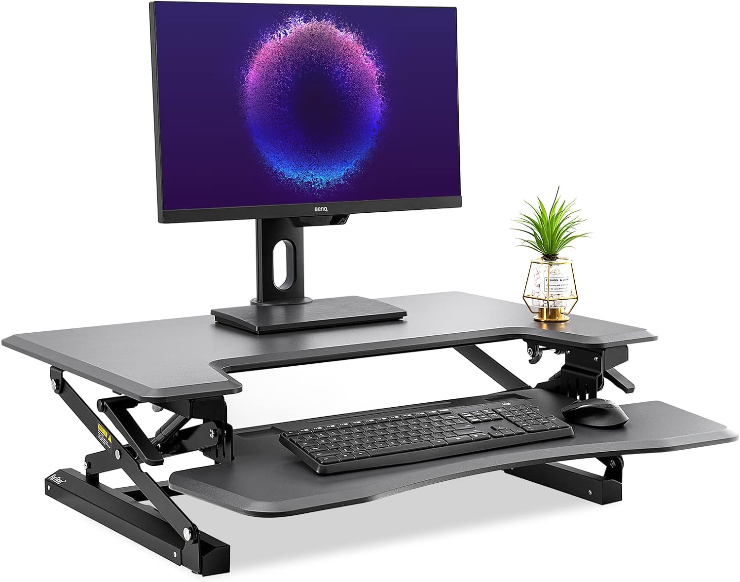 Desks & Workstations Standing Desk Converter, 36" Electric Powered ...