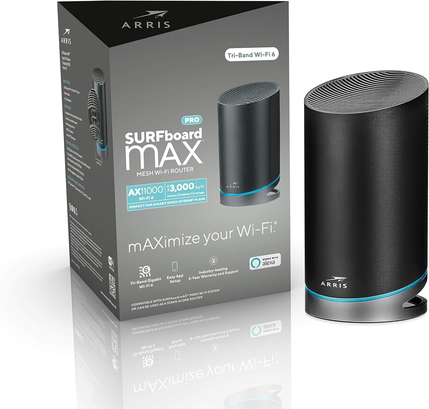 ARRIS SURFboard mAX Pro Mesh AX11000 Wi-Fi 6 AX Router (W31) - Revivalcandy