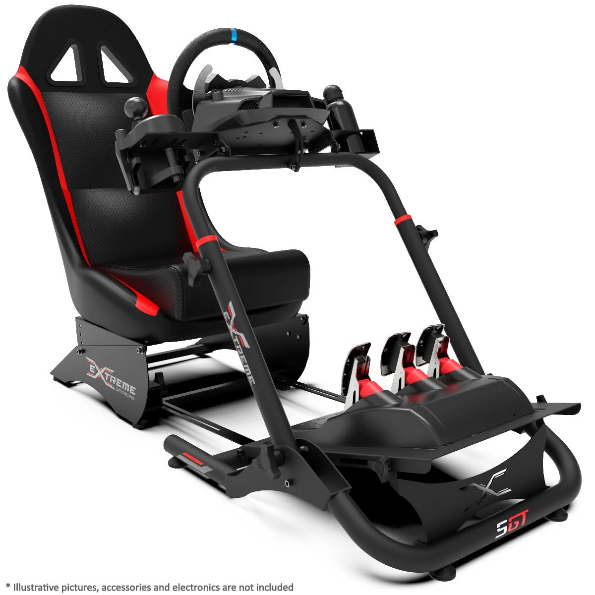 Extreme SIM Racing Wheel Stand Cockpit Sgt Racing Simulator - Black ...