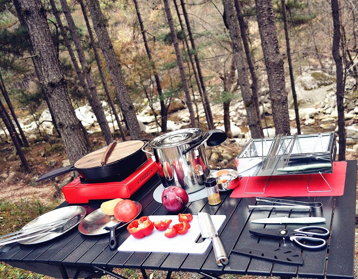 Ironsten Camping Cooking Utensils Set Camp Kitchen Equipment Portable ...