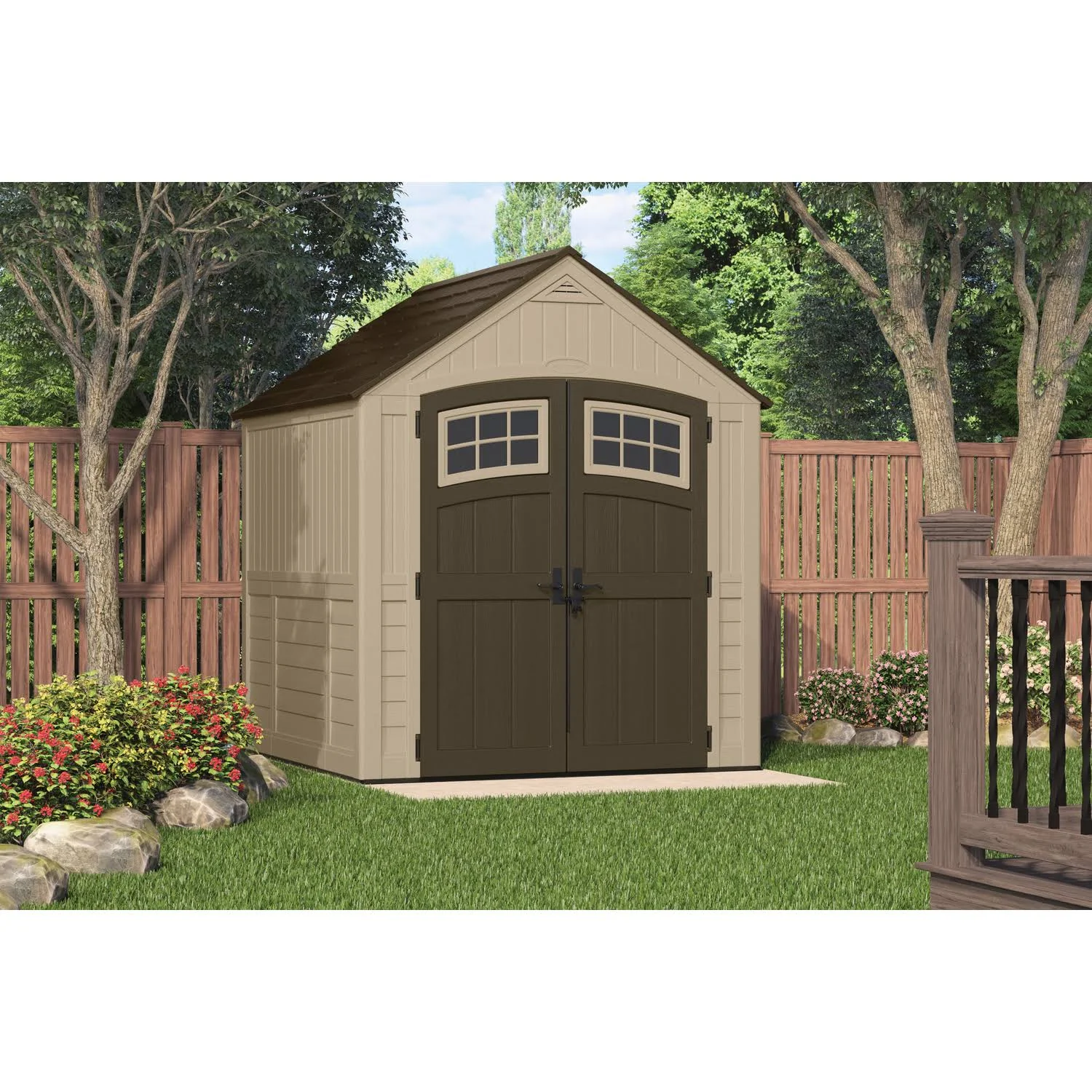 Suncast Sutton 7 ft. x 7 ft. Storage Shed - Revivalcandy