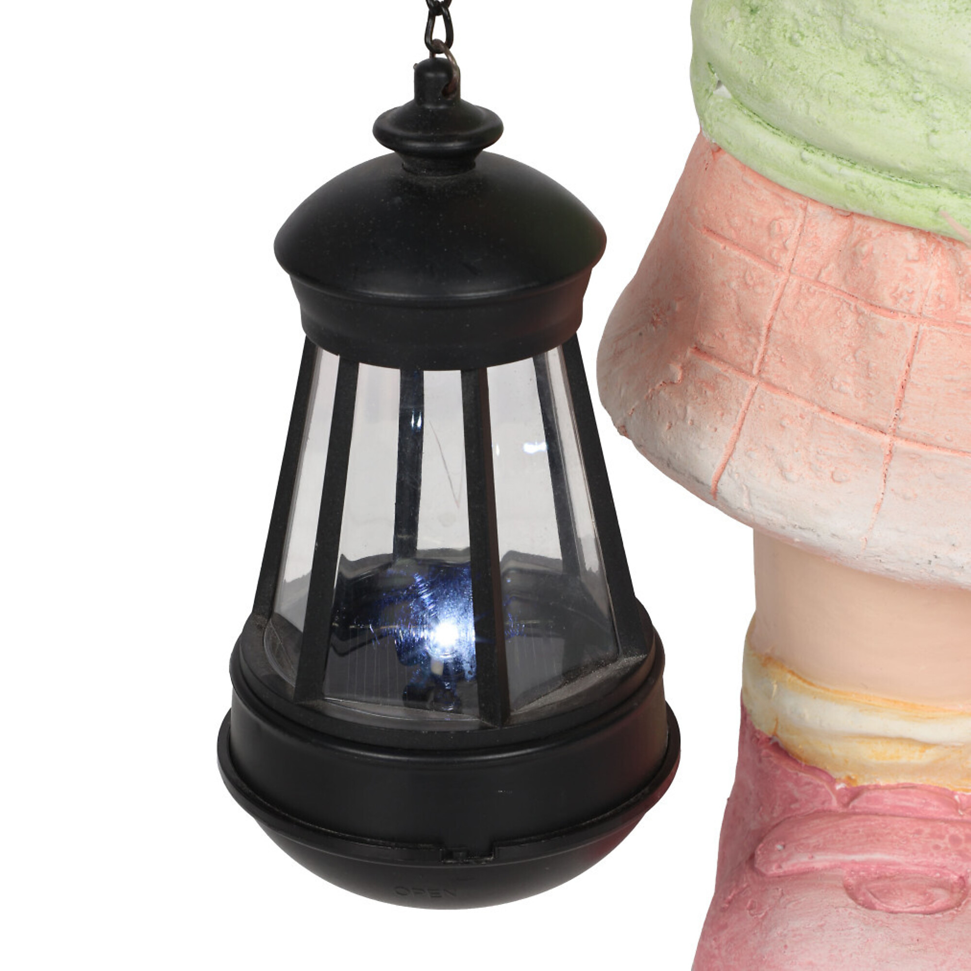 Alpine Corporation, Solar Girl Statue Holding Lantern with LED Light ...