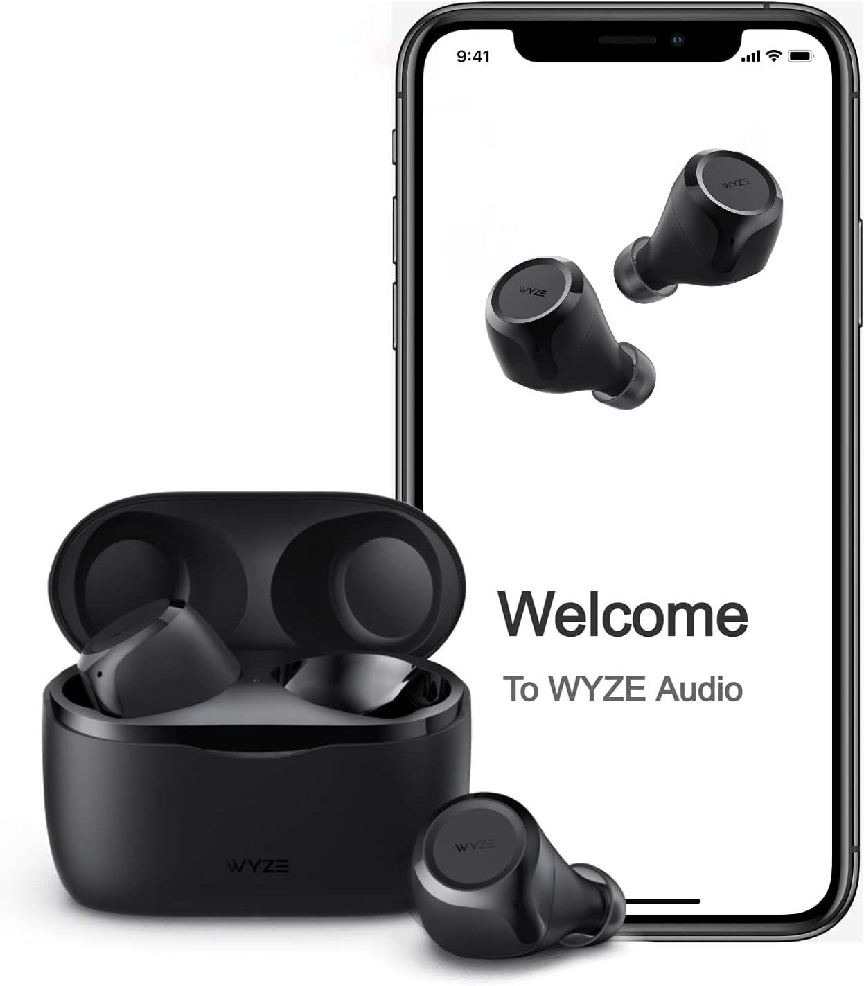 WYZE Wireless Ear Buds 5.0 Bluetooth Ear Headphones with IPX5 Sweat ...