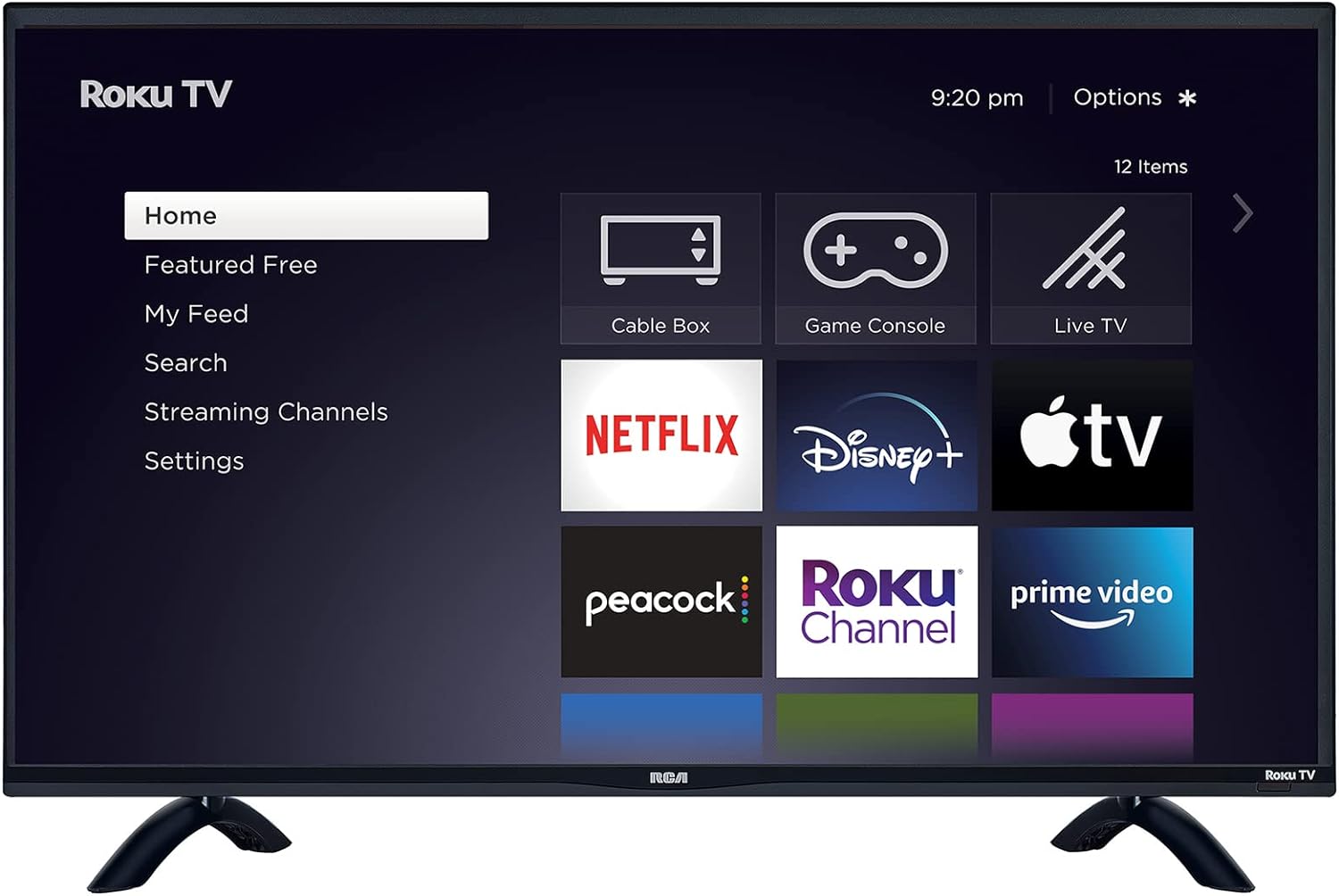 RCA 32-inch Flat Screen 720p Roku Smart LED TV - RTR3261, 2021 Model ...