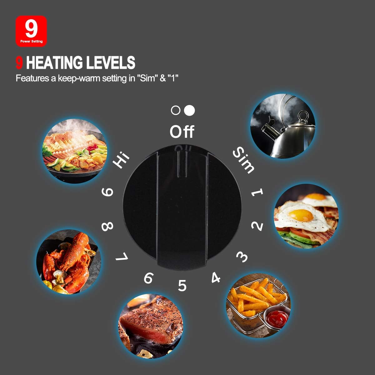 36 Inch Electric Cooktop, Cooktops Chef CH90BS Ceramic Cooktop, Built ...