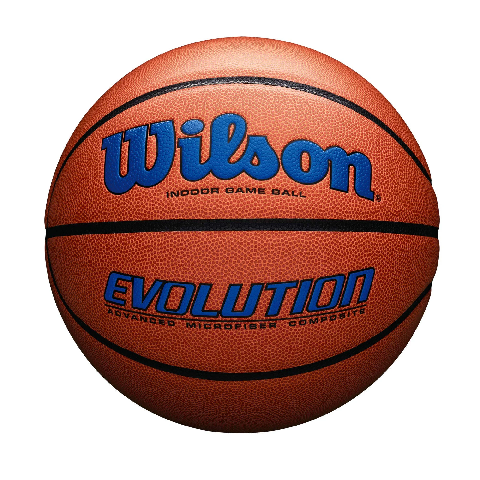 Wilson Evolution Indoor Game Basketball, Royal Blue, 29.5x22 - Revivalcandy