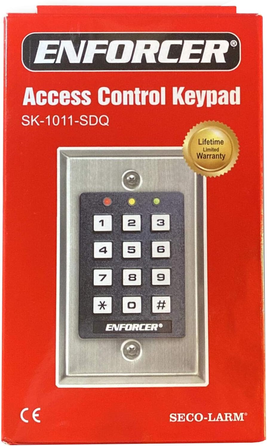 Seco-Larm SK-1011-SDQ ENFORCER Access Control Keypad, Up to 1,000 ...