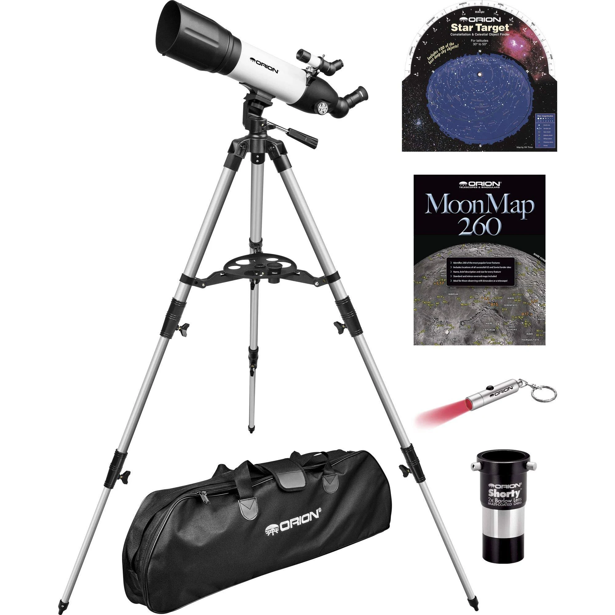 Orion Starblast 90mm Altaz Travel Refractor Telescope Kit - Revivalcandy