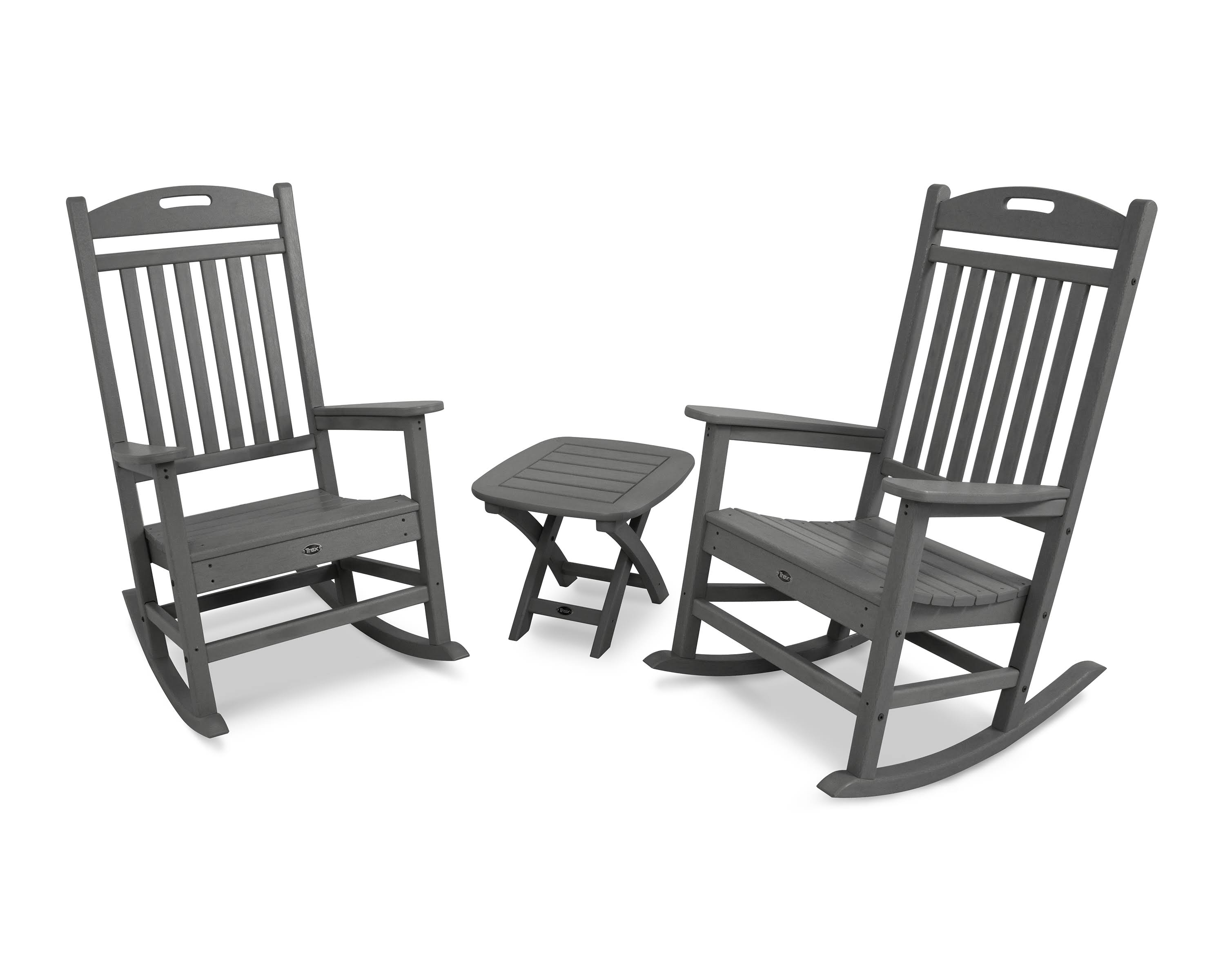 Trex Outdoor Furniture Yacht Club 3-Piece Rocker Set - Stepping Stone ...
