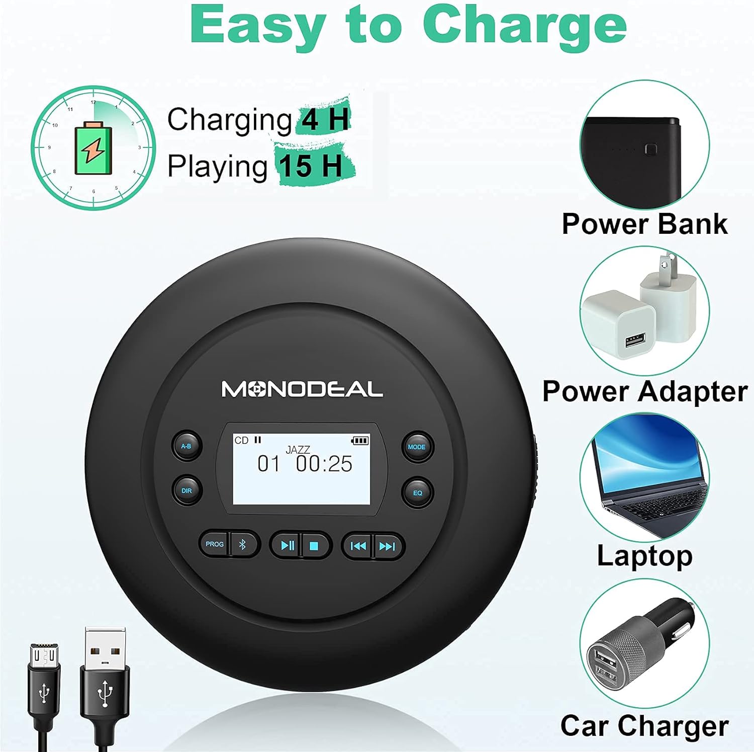 CD Player Portable, Portable CD Players Bluetooth CD Player ...