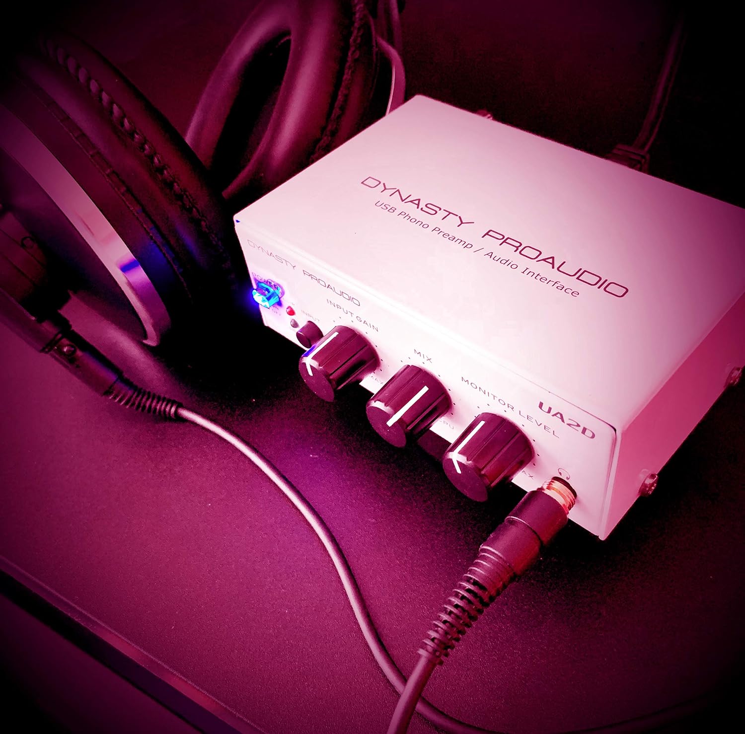 DYNASTY PROAUDIO UA2D USB Phono Preamp for Turntable, Preamp with RIAA ...