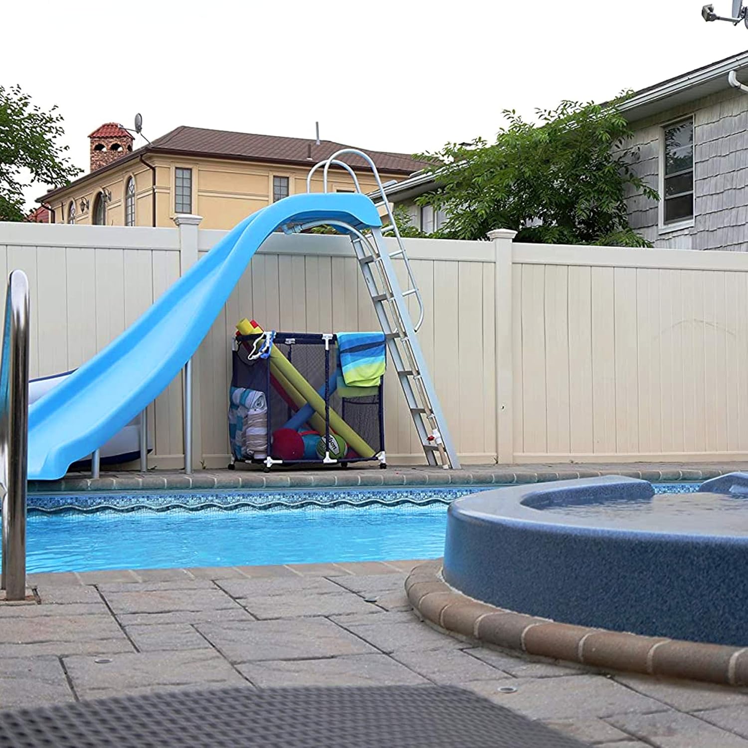 Modern Blue Pool Storage Bin - Extra Large | Perfect Contemporary Nylon ...