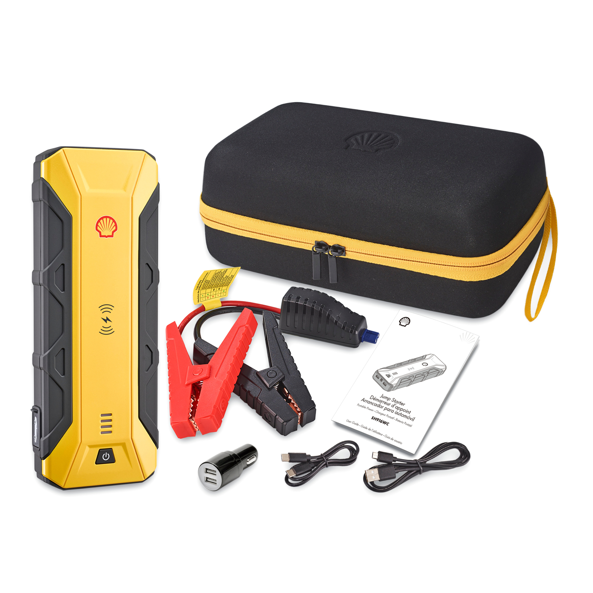 Shell, Portable Jump Starter 1200A, Amps 1200 Volts 12 Model# SH916WC - Revivalcandy