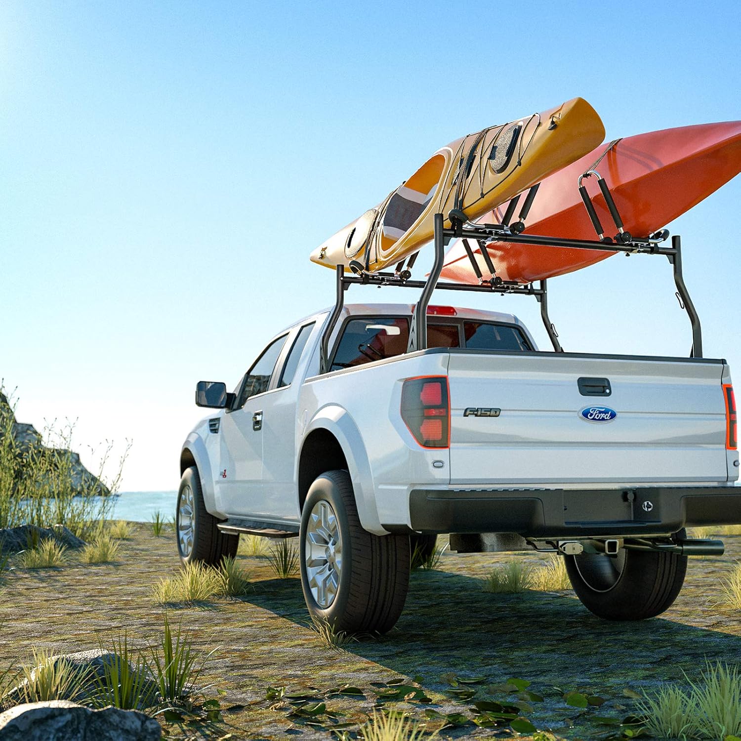 AA-Racks Model X33 Low-Profile Pickup Truck Ladder Racks with (8) Non ...