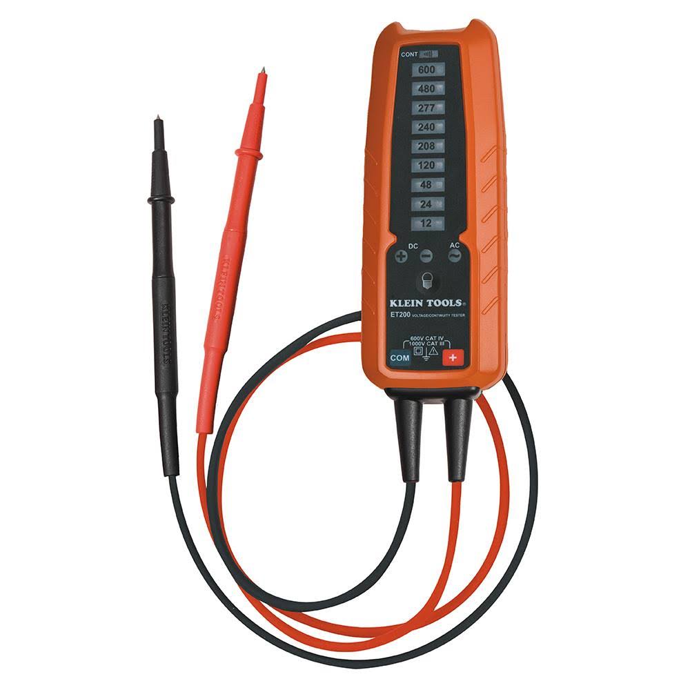 Klein Tools - ET200 - Electronic Voltage/Continuity Tester - Revivalcandy