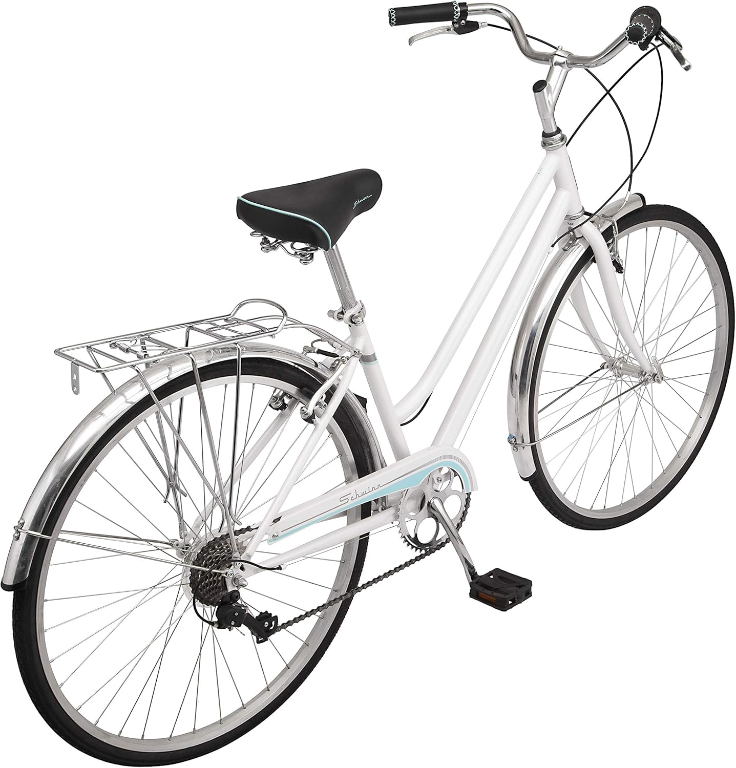 Schwinn Wayfarer Adult Bike Hybrid Retro-Styled Cruiser, 16-Inch/Small ...