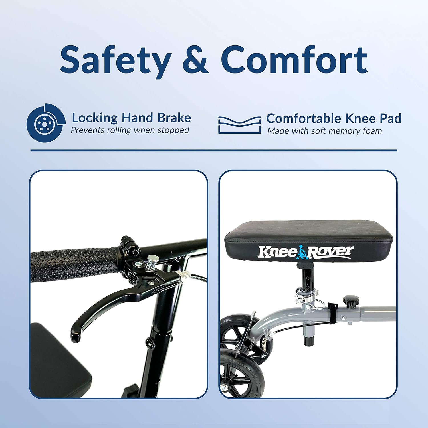 KneeRover Ultra Knee Walker - Lightweight Economy Steerable Knee ...