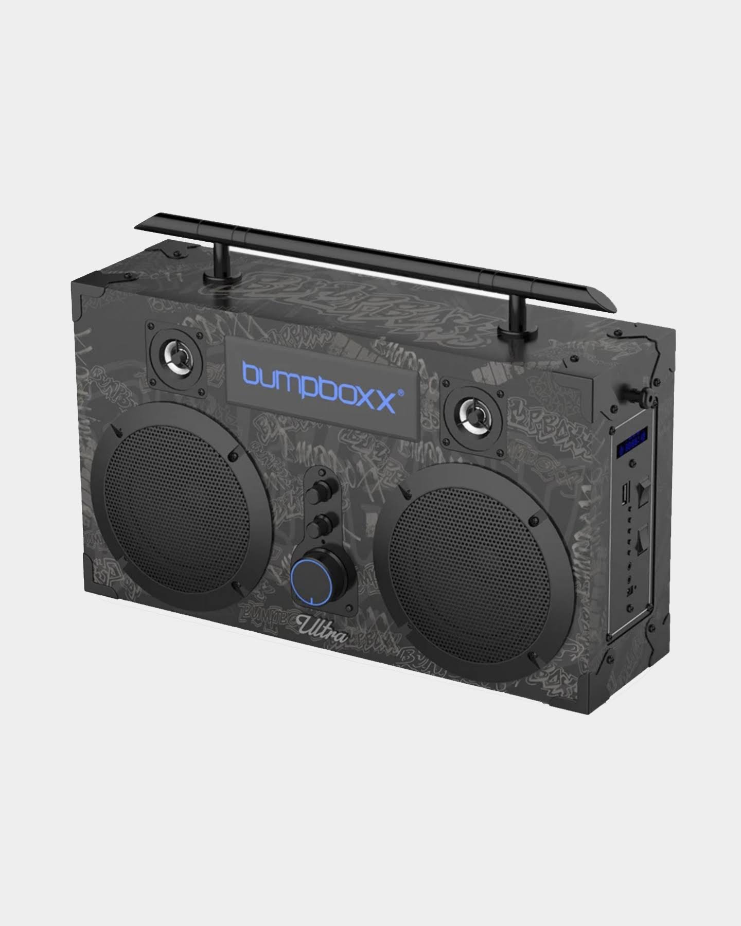 Bumpboxx Ultra Bluetooth Boombox Black Graffiti Multi - Revivalcandy