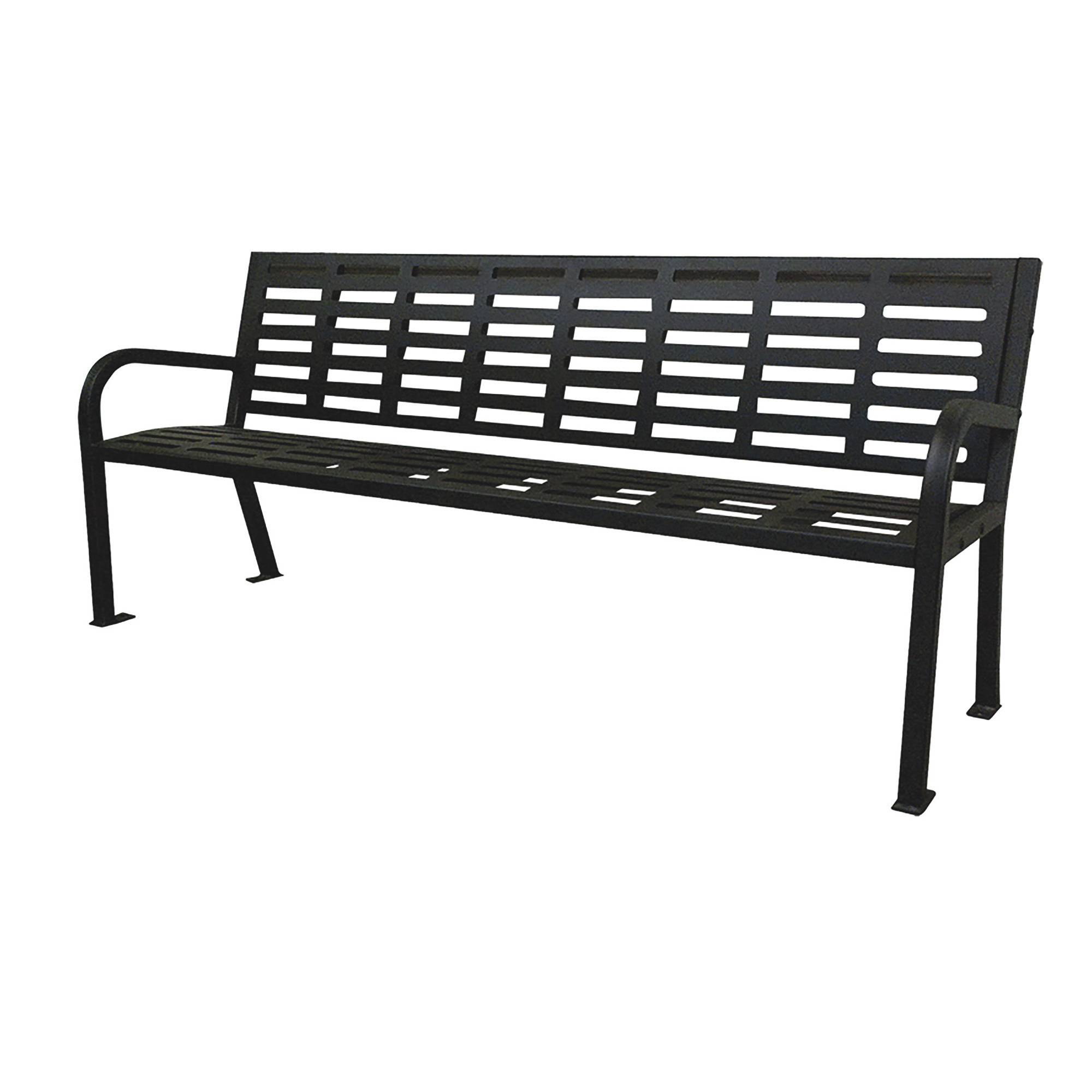 Paris Steel Park Bench,5 1/2ft. Black, Model# 460-224-0006 - Revivalcandy