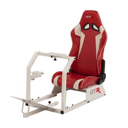 GTR Simulator GTA Model Racing Simulator White Frame with Red/White ...