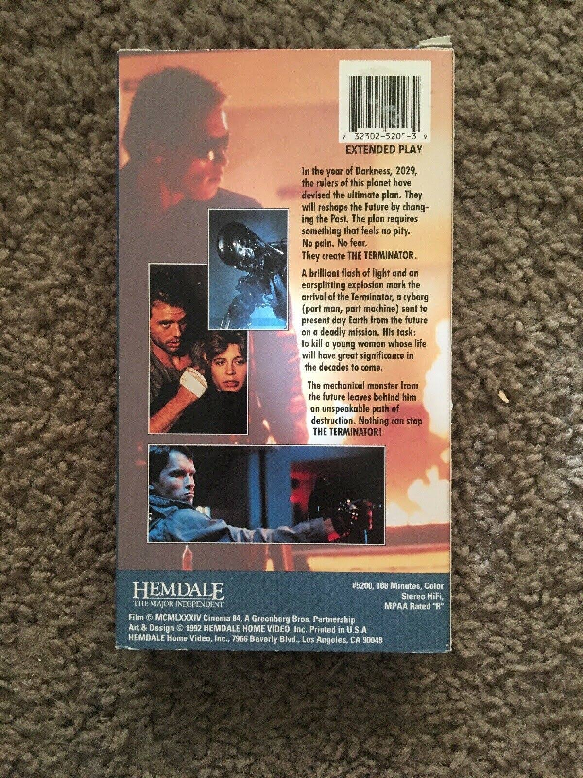 The Terminator (VHS, 1984) Limited Edition Schwarzenegger - Revivalcandy
