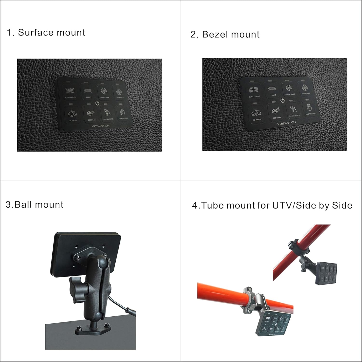 Voswitch UV100 8 Gang Programmable Switch Panel Power Control System ...