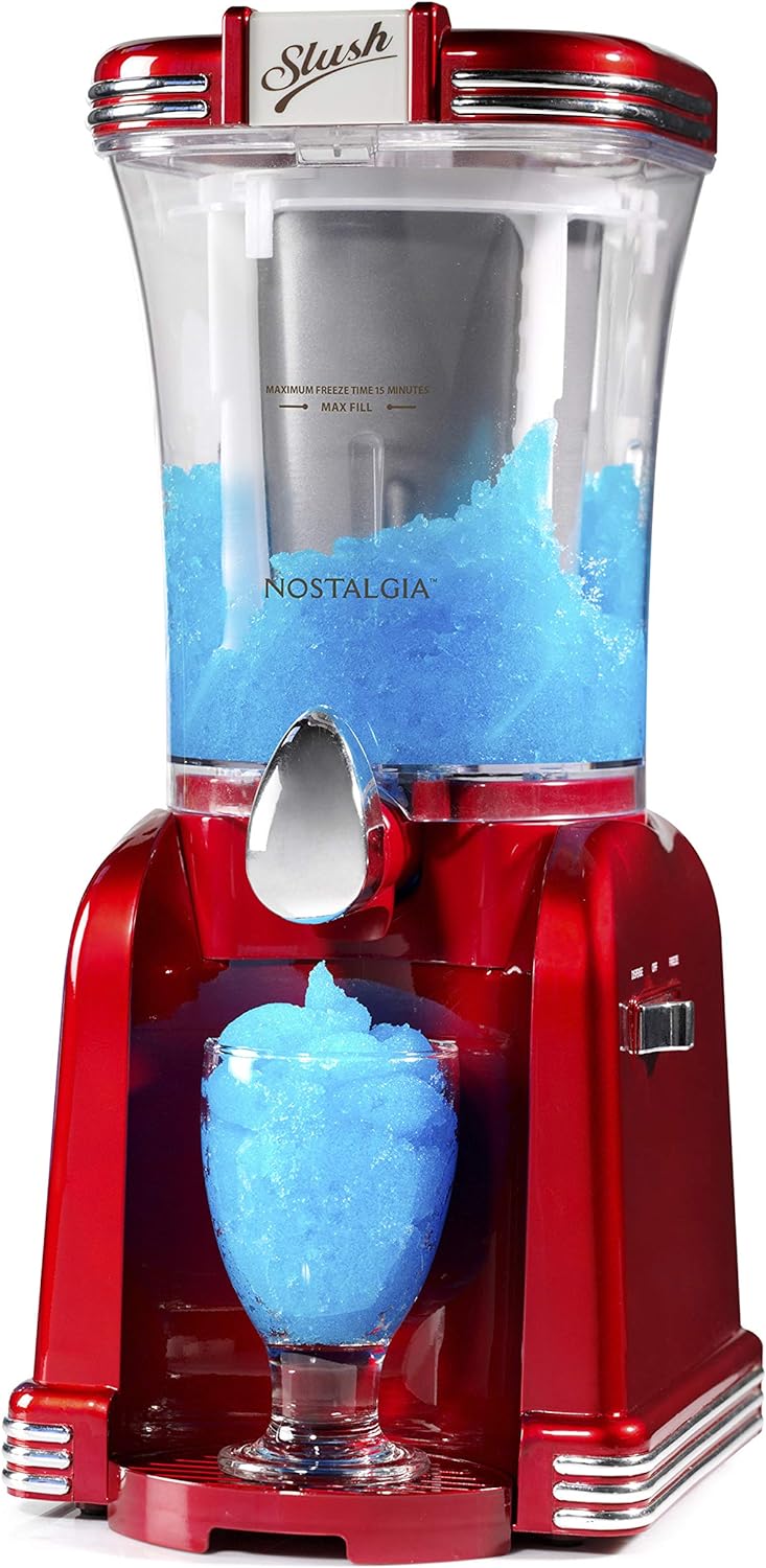 Nostalgia SM32CK Coca-Cola 32-Ounce Retro Slush Drink Maker, Red - Lorphan