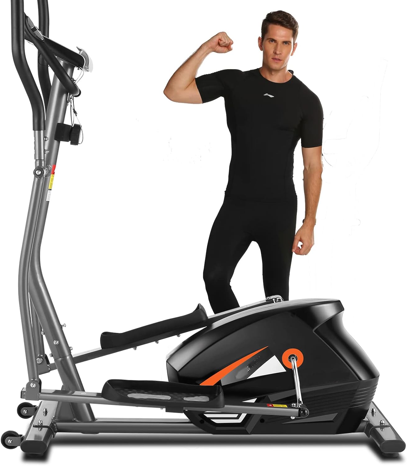 Cardio Training Elliptical Machine, Quiet & Smooth Driven Elliptical ...