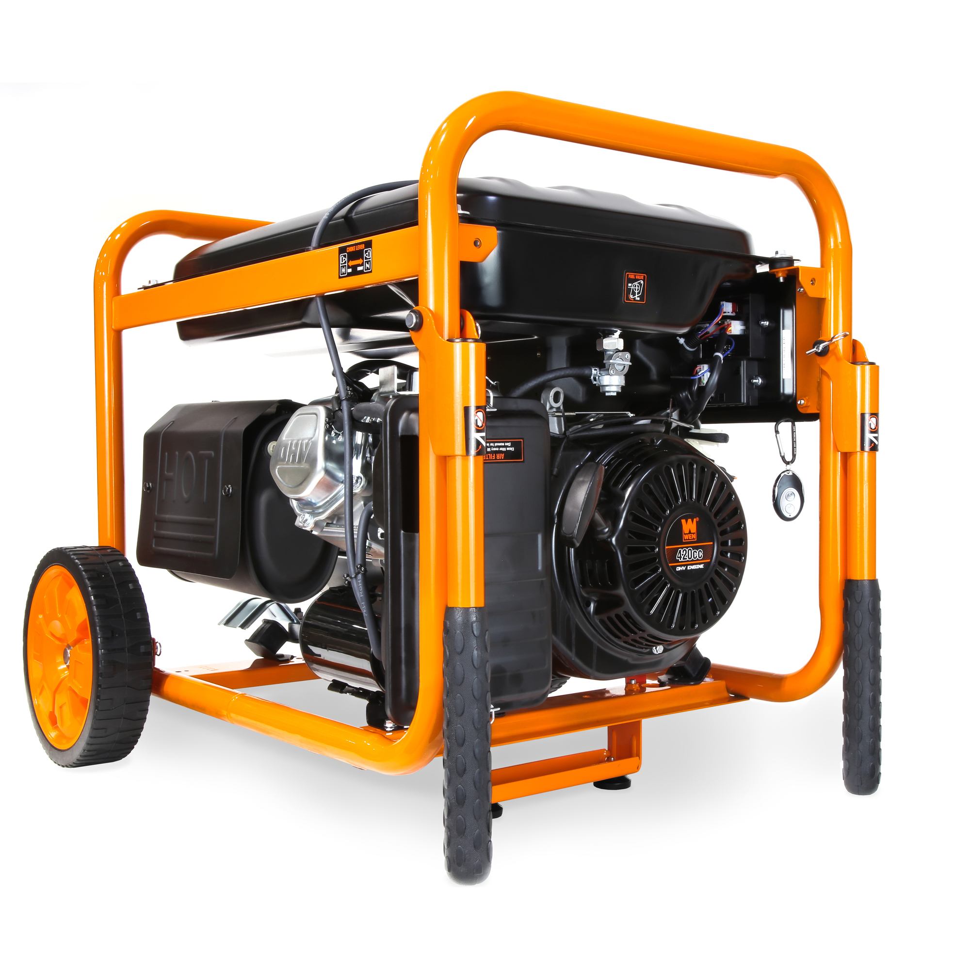WEN, 9500W Generator, Remote Electric Start CO Sensor, Surge Watts 9500 ...