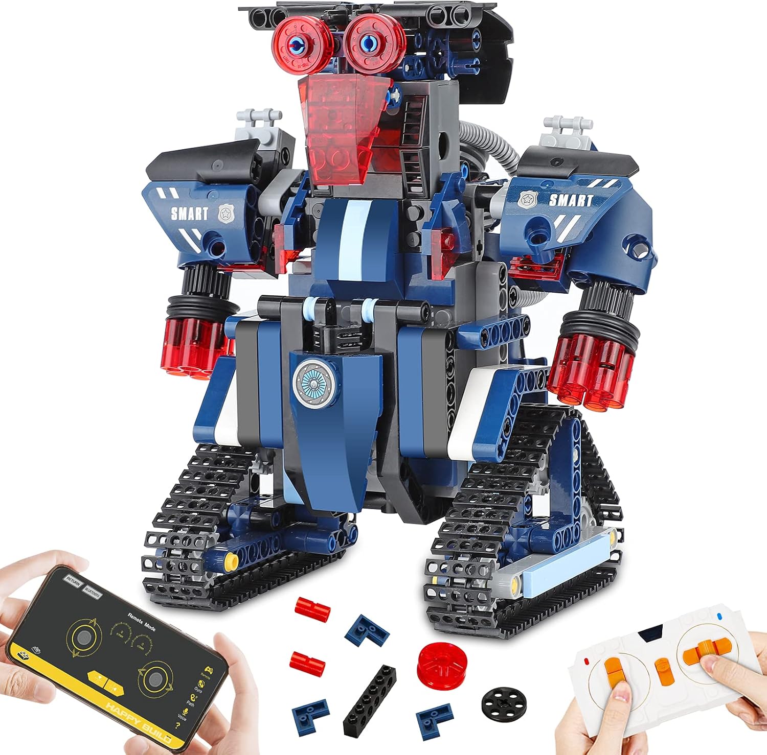 Robot Building Kit,STEM Remote Control Robot Toys for for Kids 12 and ...