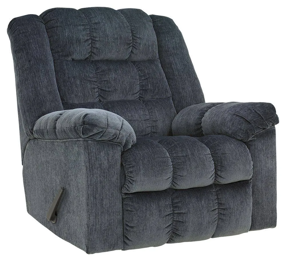 Signature Design by Ashley Ludden Blue Rocker Recliner - Lorphan