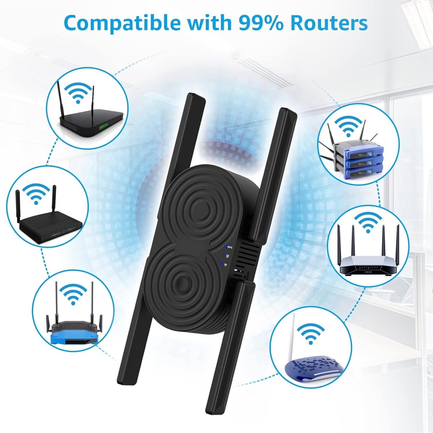 2022 Upgraded - WiFi Extenders Signal Booster for Home,Wall-Through ...