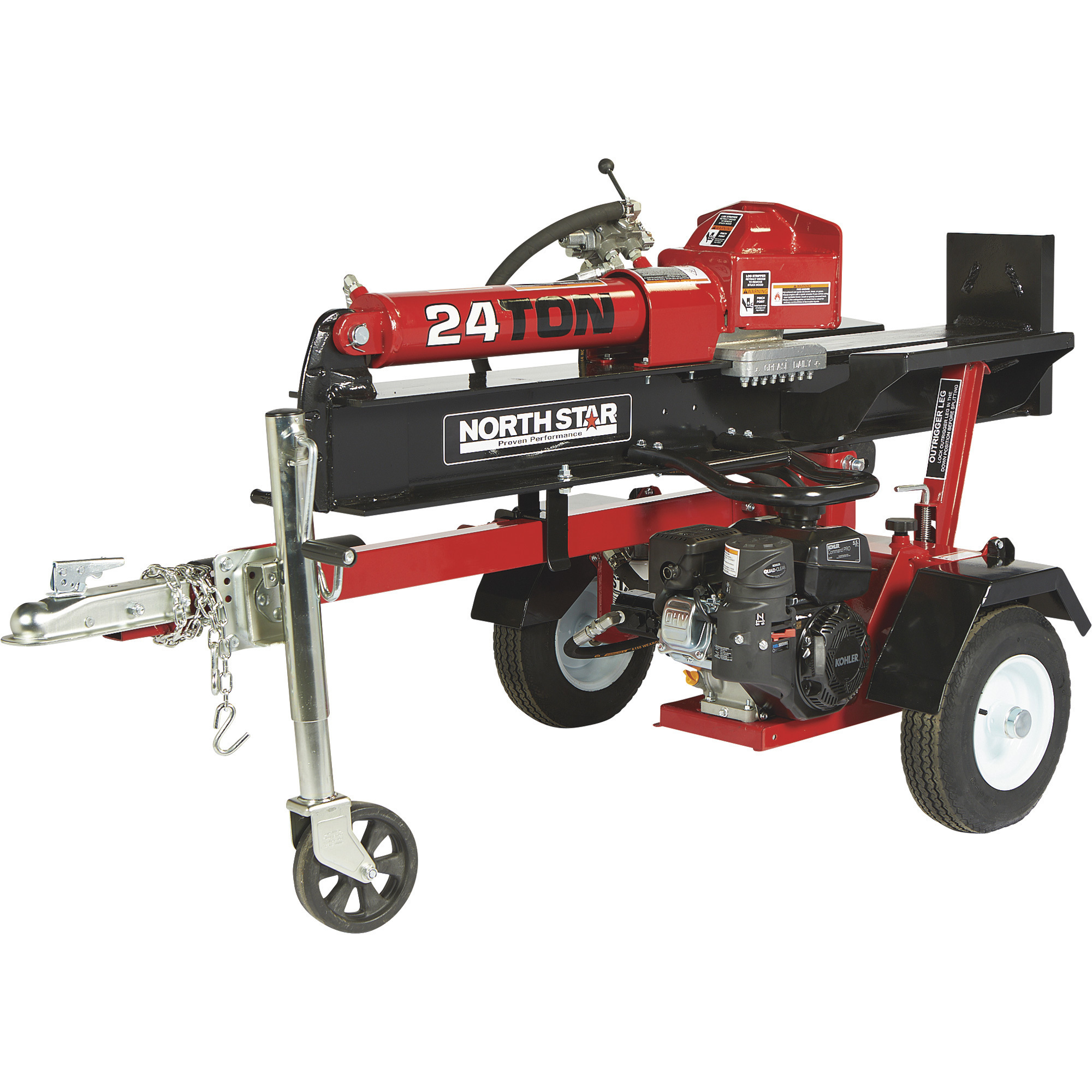 NorthStar Horizontal/Vertical Log Splitter, 24-Ton, 177cc Kohler CH255 ...