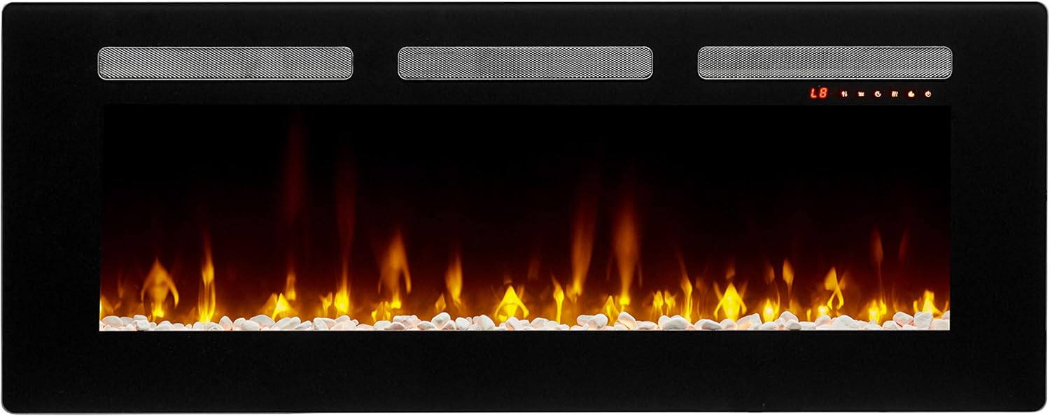 DIMPLEX Sierra 48" Linear Electric Fireplace, Model: SIL48, 120V, 1400W ...