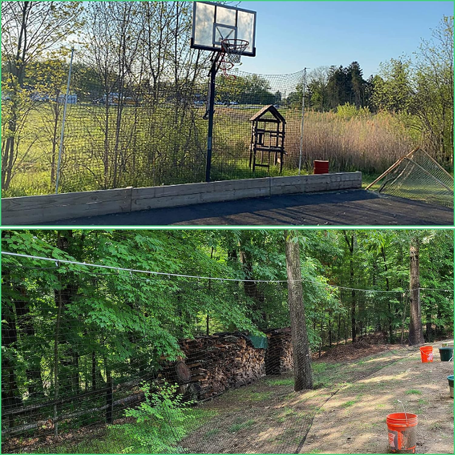 Team Sports Baseball Backstop Nets, Nylon Baseball Netting Pro High ...