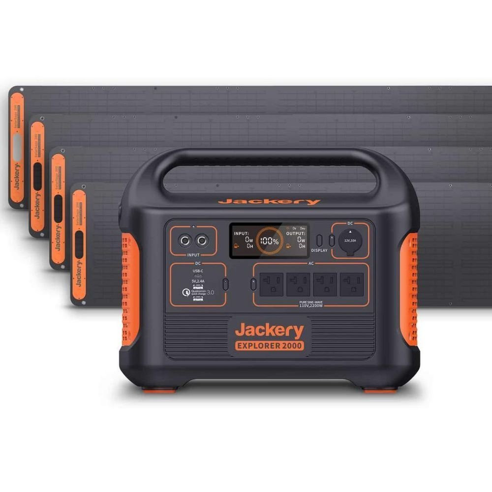 Jackery Solar Generator 1500 (Jackery 1500 + 4 x SolarSaga 100W) - Revivalcandy