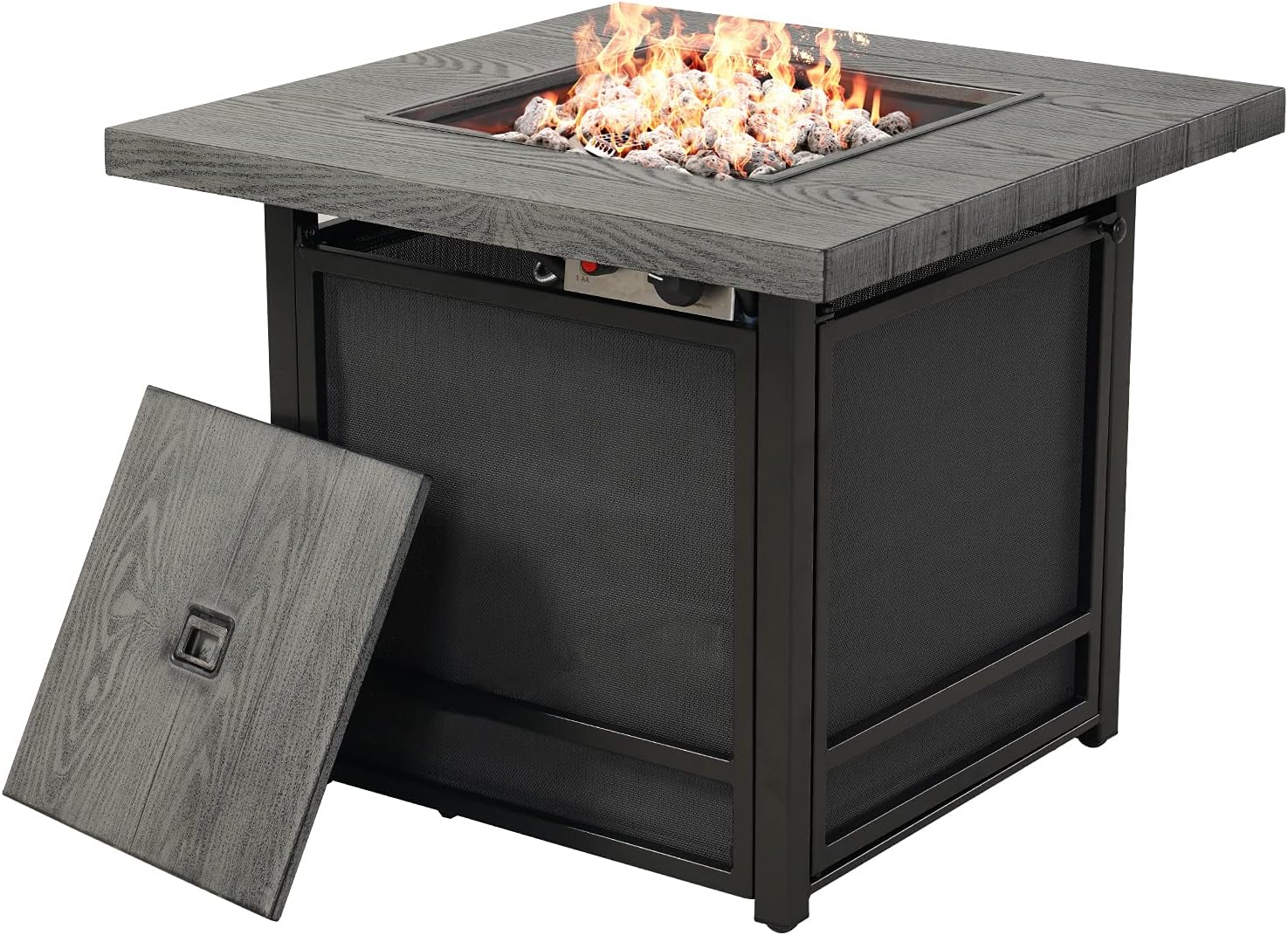 Grand patio Propane Fire Pit Tables Outdoor 29 Inch Integrated-Ignition ...