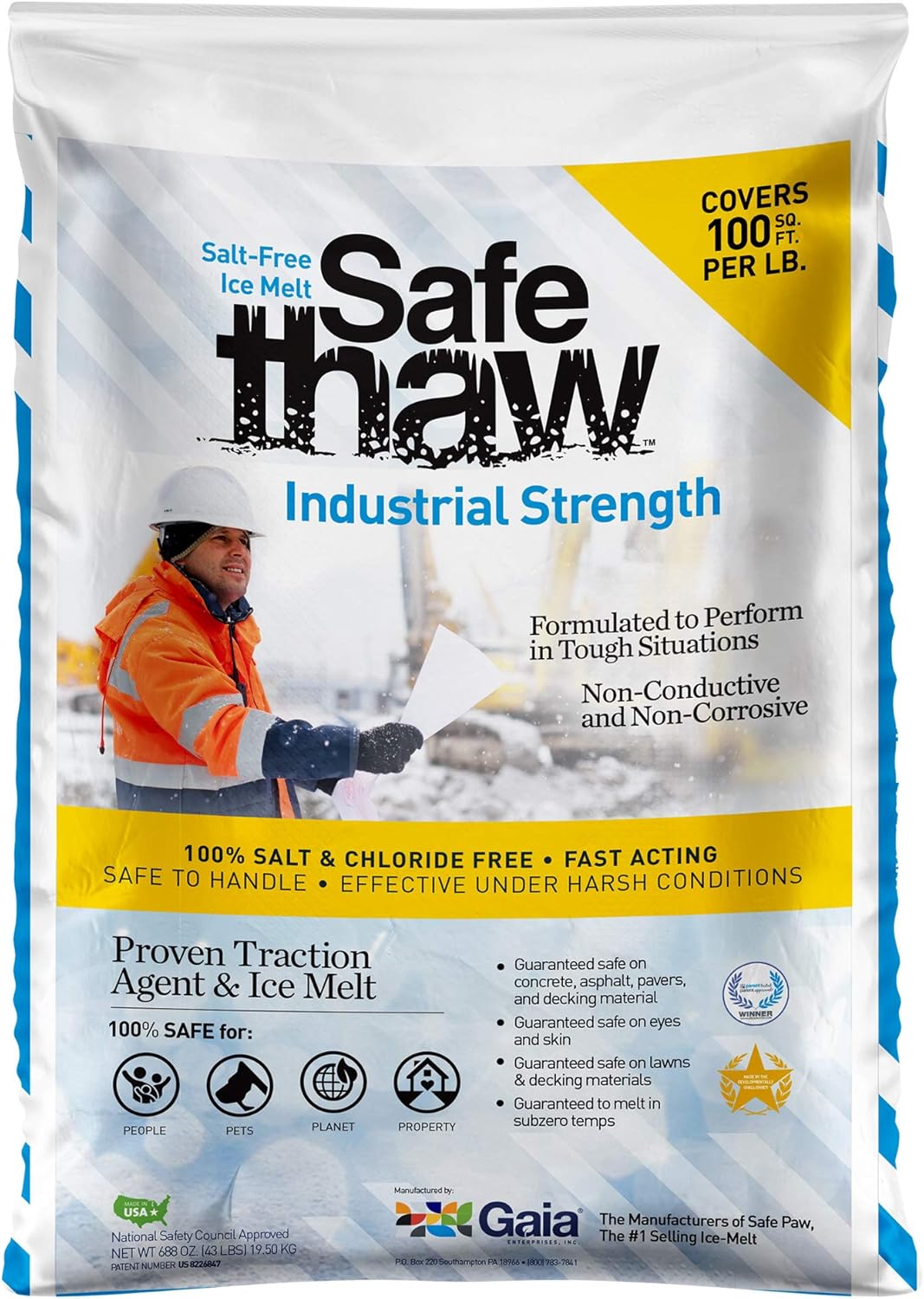 Safe Paw Thaw Industrial Strength Salt Free Pet Safe Snow Ice Melter ...