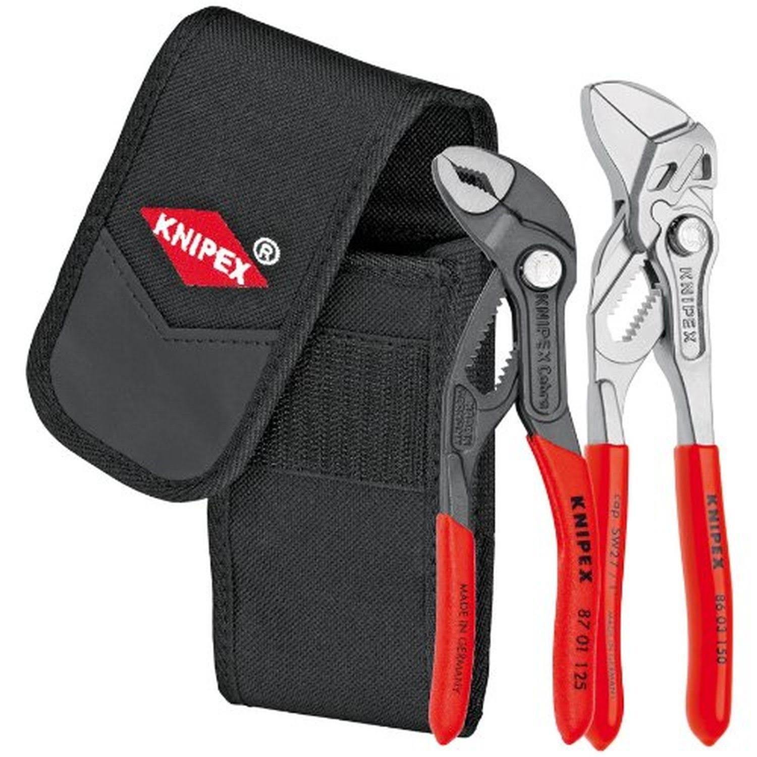 Knipex 00 20 72 V01 2 Piece Set Mini Pliers in Belt Pouch - Revivalcandy