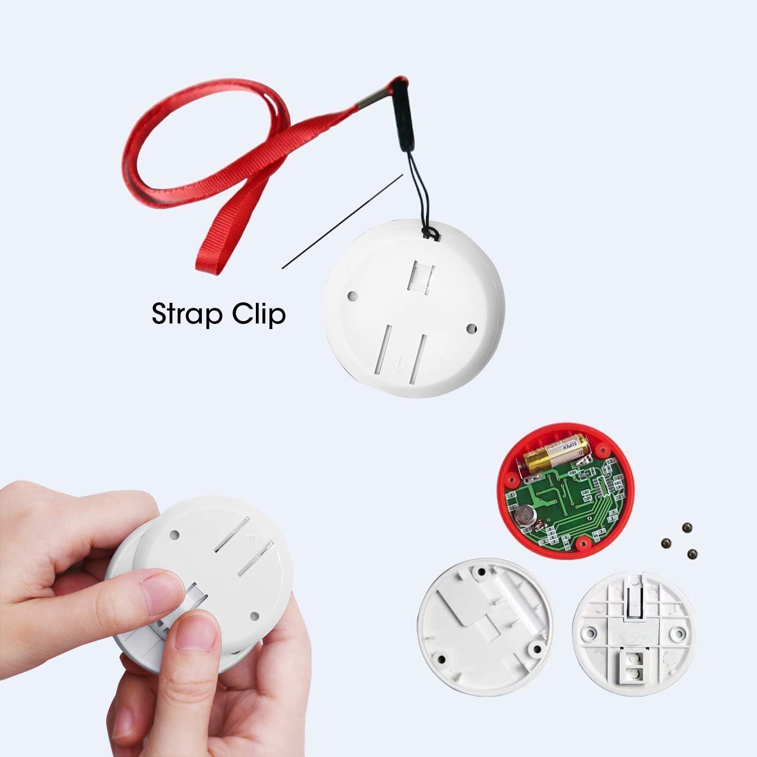 CallToU Wireless Caregiver Pager Call Button for Elderly at Home Alert ...