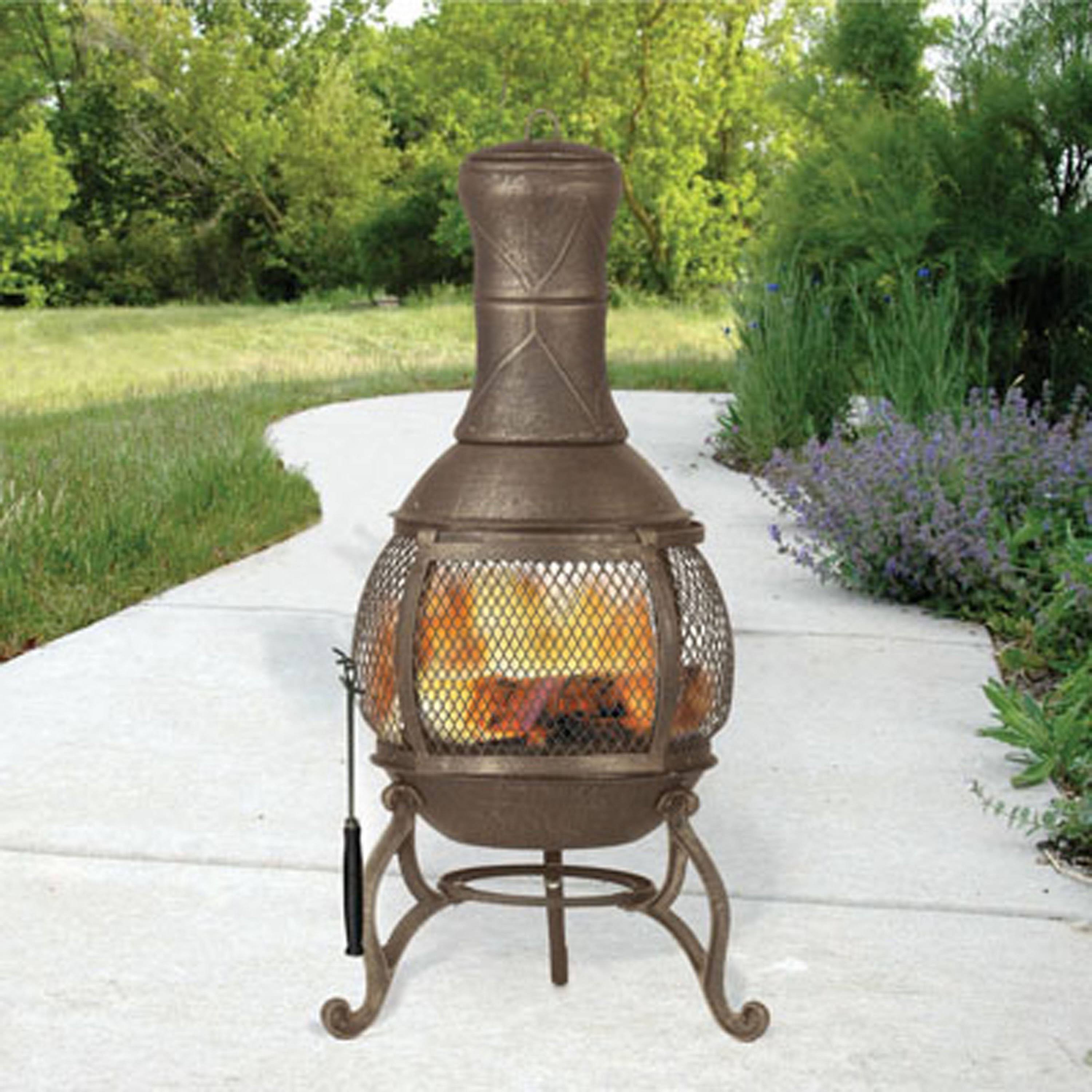 Kay Home Products Corona Outdoor Chimenea Fireplace - Revivalcandy