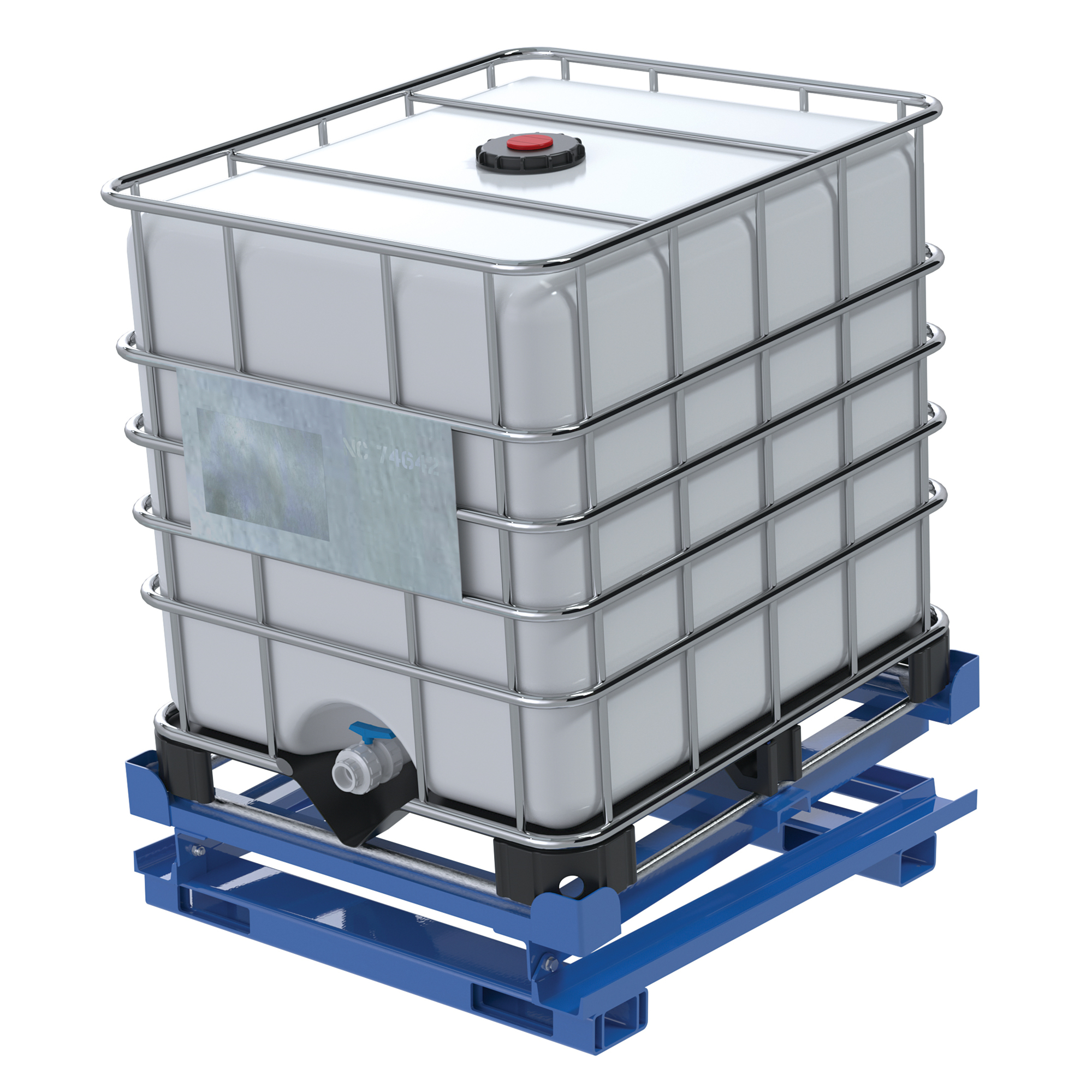 Vestil, Intermediate bulk container tilt stand pockets, Length 48.5 in ...