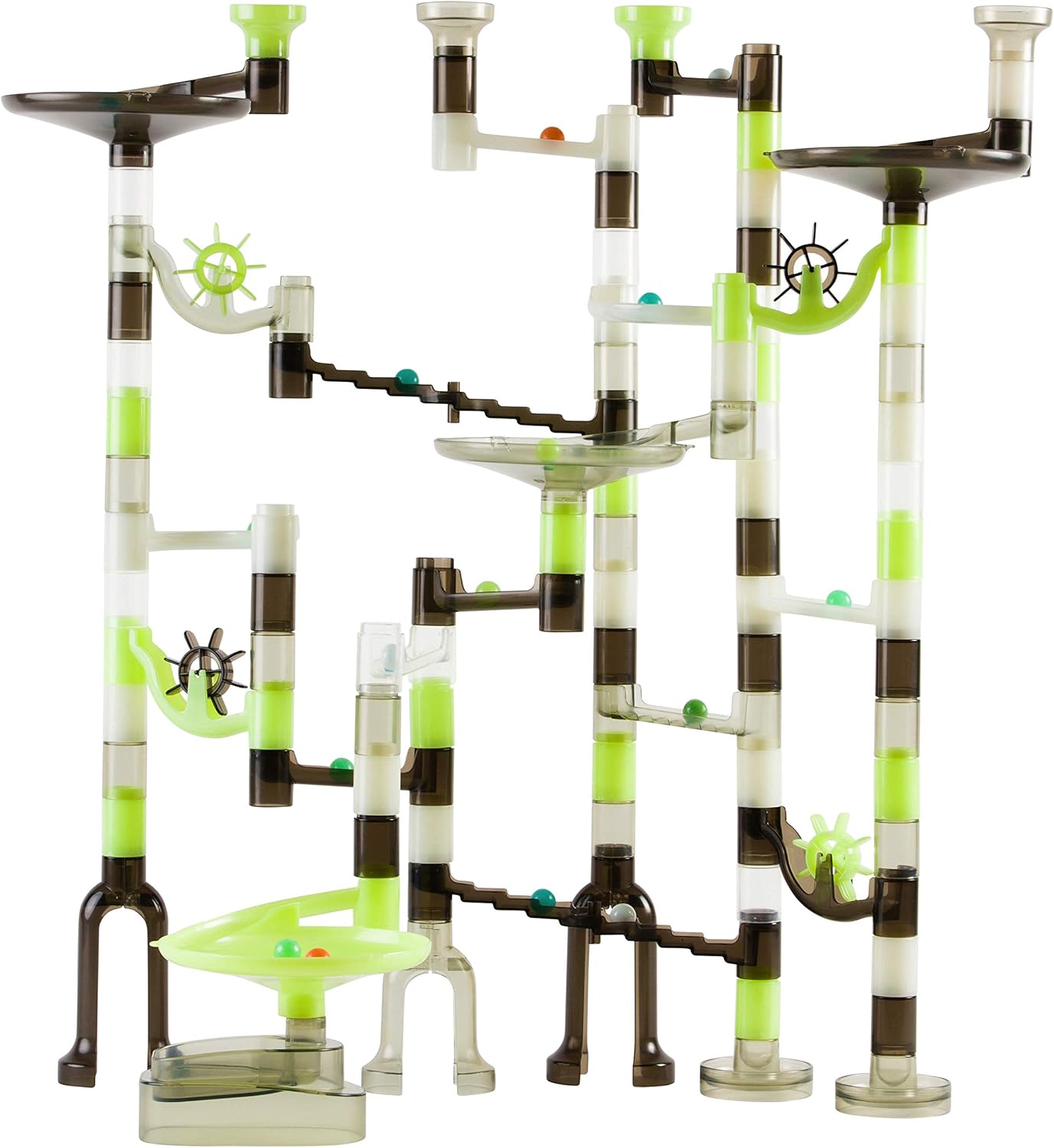 Marble Genius Marble Run Space Starter Set - Glow-in-The-Dark - 130 ...
