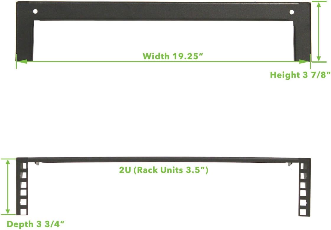 NavePoint 4U 19 Inch Vertical Wall Mount Rack Wall Mountable Server ...